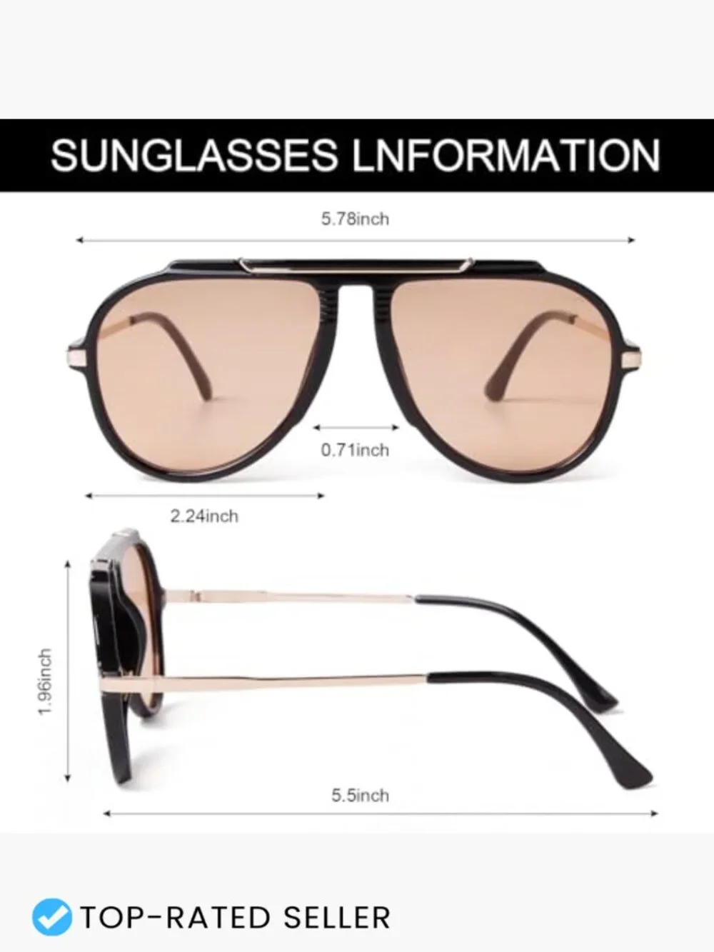 Accessories | Oversized Aviator Sunglasses Retro 7s Square Sunnies ...
